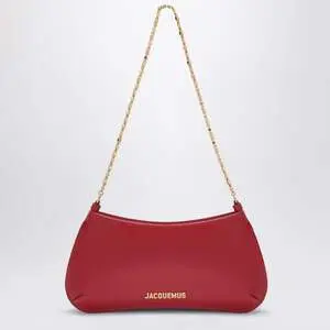 Jacquemus Le Bisou Chaine Patent Leather Bag - Red
