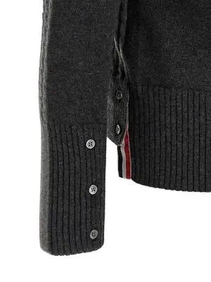 Thom Browne 2-in-1 Trompe L'oeil Polo Shirt - Gray