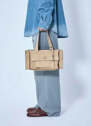 Miu Miu Structured Leather Handbag