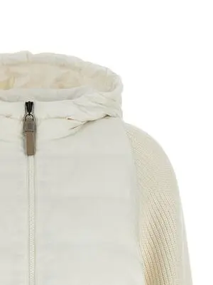 Brunello Cucinelli Shiny Zipper Pull' Down Jacket