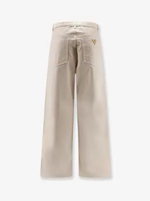 Valentino Garavani Five Pockets Cotton Trousers - Cream