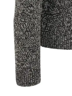 Valentino Garavani Panther Mélange Wool-cotton Pullover - Multicolor
