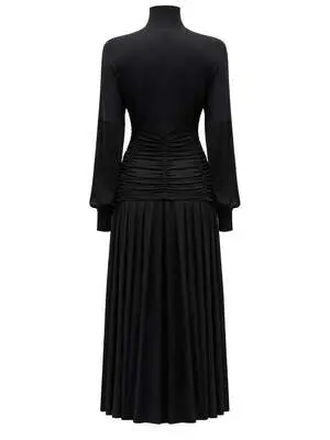 GANNI Long Dress With High Neck
