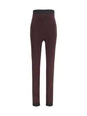 Attico Sheer Detail Leggings - Purple