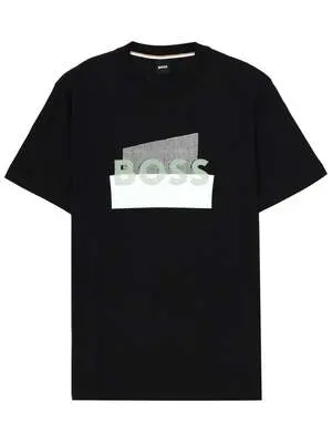 BOSS Logo Print T-shirt - Black