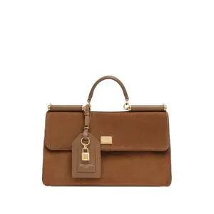 Dolce & Gabbana Calfskin Tote - Brown