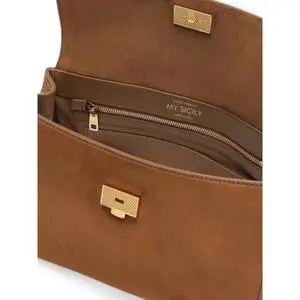 Dolce & Gabbana Calfskin Tote - Brown