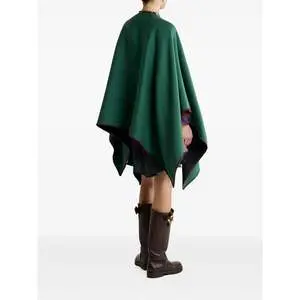 Etro Reversible Wool And Modal Cape