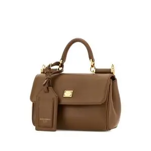 Dolce & Gabbana Leather Tote Bag - Brown