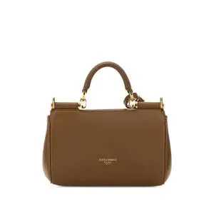 Dolce & Gabbana Leather Tote Bag - Brown