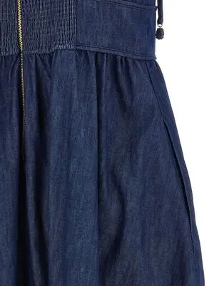 Zimmermann Mahon Cotton Denim Midi Dress