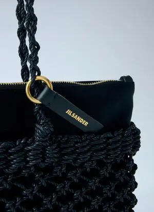 JIL SANDER Tangle Net Cord Shoulder Bag