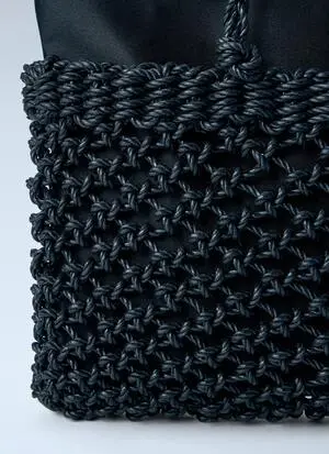 JIL SANDER Tangle Net Cord Shoulder Bag