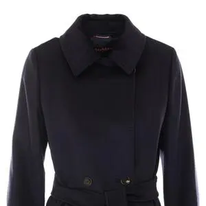 Max Mara Bcollag Wool Double-breasted Coat - Blue