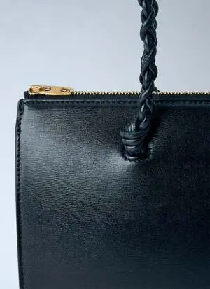 JIL SANDER Tangle Tent Leather Shoulder Bag