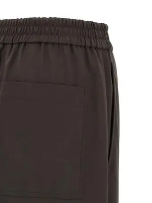 Brunello Cucinelli Cool Wool Trousers - Brown