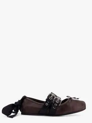 Miu Miu Leather Ballerinas - Multicolor