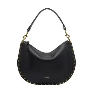 Isabel Marant Étoile Oskan Soft Zip Shoulder Bag - Black