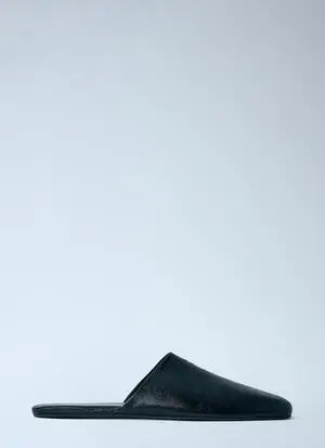 Miu Miu Leather Slippers - Black