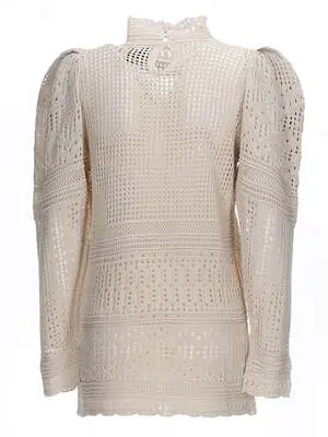 Isabel Marant Étoile Dahara Crochet Top - Cream