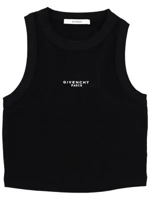 Givenchy Tops With Logo - Black