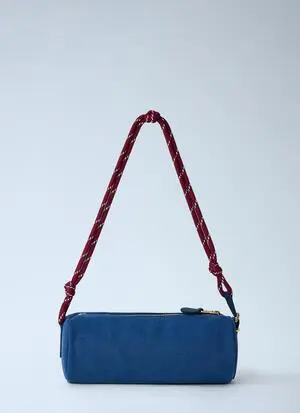 Miu Miu Gabardine Rope-strap Shoulder Bag - Blue