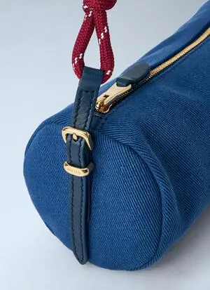 Miu Miu Gabardine Rope-strap Shoulder Bag - Blue
