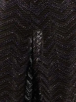 Missoni Viscose Blend Trousers With Chevron Pattern