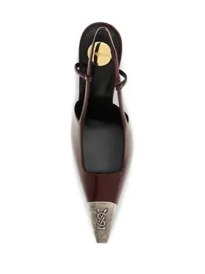 Saint Laurent Jeanne Smooth Leather Pumps - Multicolor