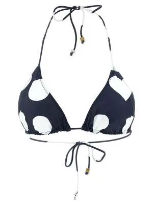 Jacquemus Le Haut De Plage Triangle' Bikini Top - Blue