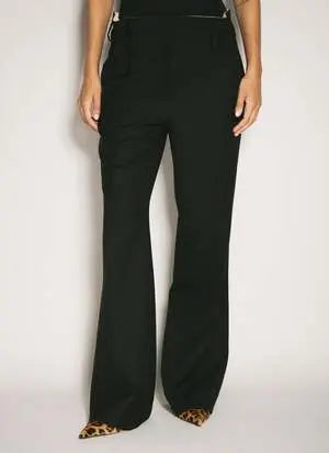 Prada Wool Gabardine Pants - Black