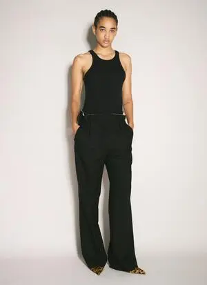 Prada Wool Gabardine Tailored Trousers