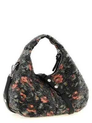GANNI Beaded Floral Hobo Bag - Multicolor