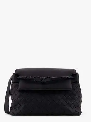 Bottega Veneta Andiamo Leather Shoulder Bag With Intrecciato Pattern - Multicolor