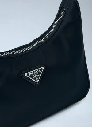 Prada Re-nylon And Saffiano Re-edition 2005 Mini Bag - Black