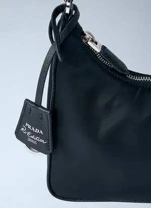 Prada Re-nylon And Saffiano Re-edition 2005 Mini Bag - Black