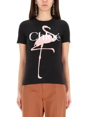 Chloé Logo T-shirt - Black