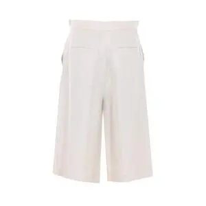 Max Mara Wide Linen Trousers - Cream
