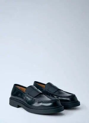 JIL SANDER Brushed Leather Loafers