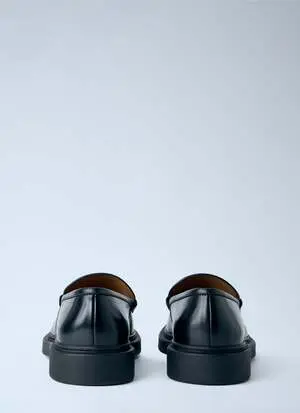 JIL SANDER Brushed Leather Loafers