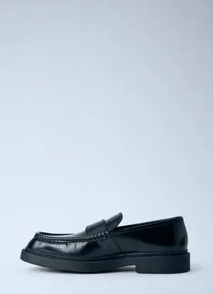 JIL SANDER Brushed Leather Loafers