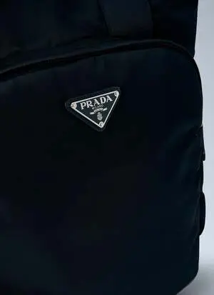 Prada Re-nylon Logo-plaque Tote Bag