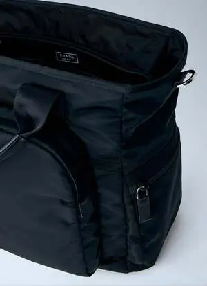 Prada Re-nylon Logo-plaque Tote Bag