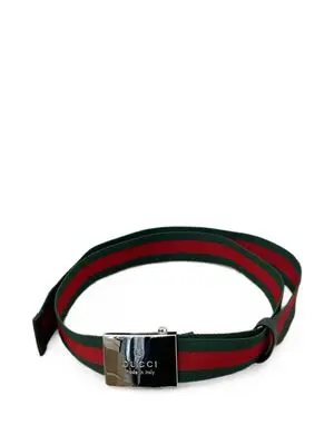 Gucci Web Detail Belt - Multicolor