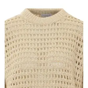 Brunello Cucinelli Knitted Net Sweater