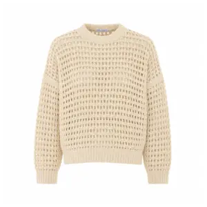 Brunello Cucinelli Knitted Net Sweater - White