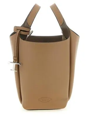 TOD'S T Timeless' Mini Bucket Bag - Brown