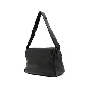 Prada Re-nylon And Leather Trim Shoulder Bag With Enamel Triangle Logo