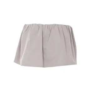 Miu Miu Cotton Mini Skirt - Gray
