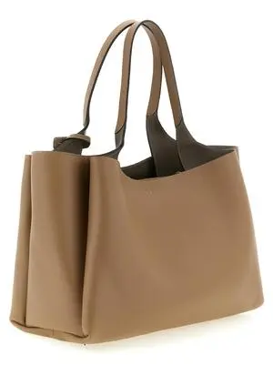 TOD'S Medium 't Timeless' Shopping Bag - Brown